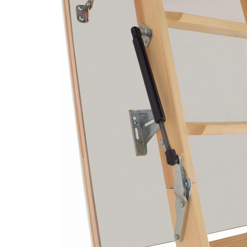 3 Section Timber Folding Loft Ladder - Piston Assisted